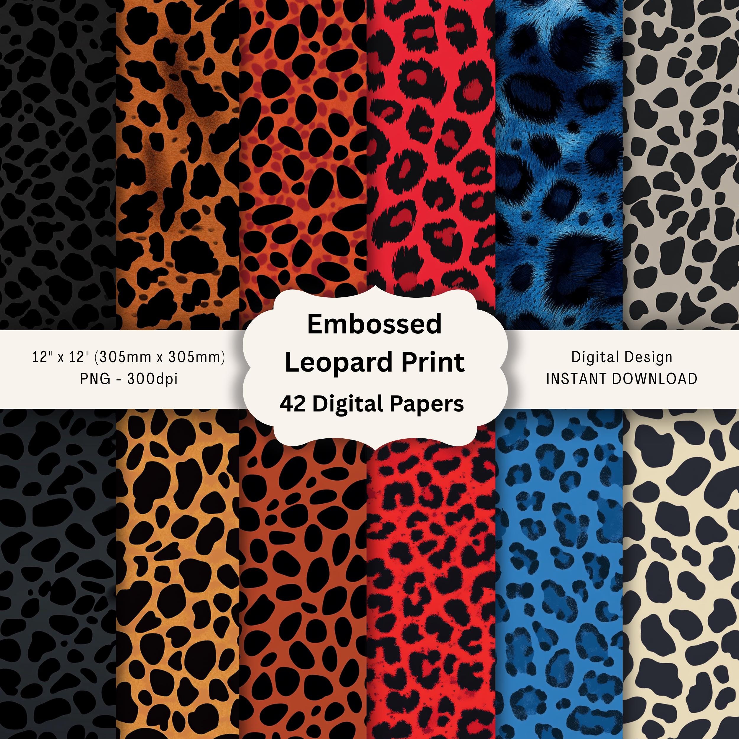 120+ Big Cat Digital Paper Bundle – Embossed, Iridescent, Classic ...