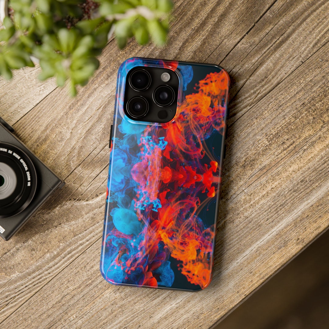 Fire and Ice Themed Cool Phone Case Trendy Phone Case for iPhone 16 15 ...