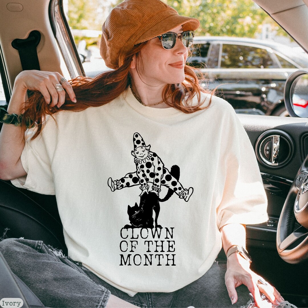 Clown of the Month Comfort Colors® T-shirt, Clowncore Aesthetic Tee ...