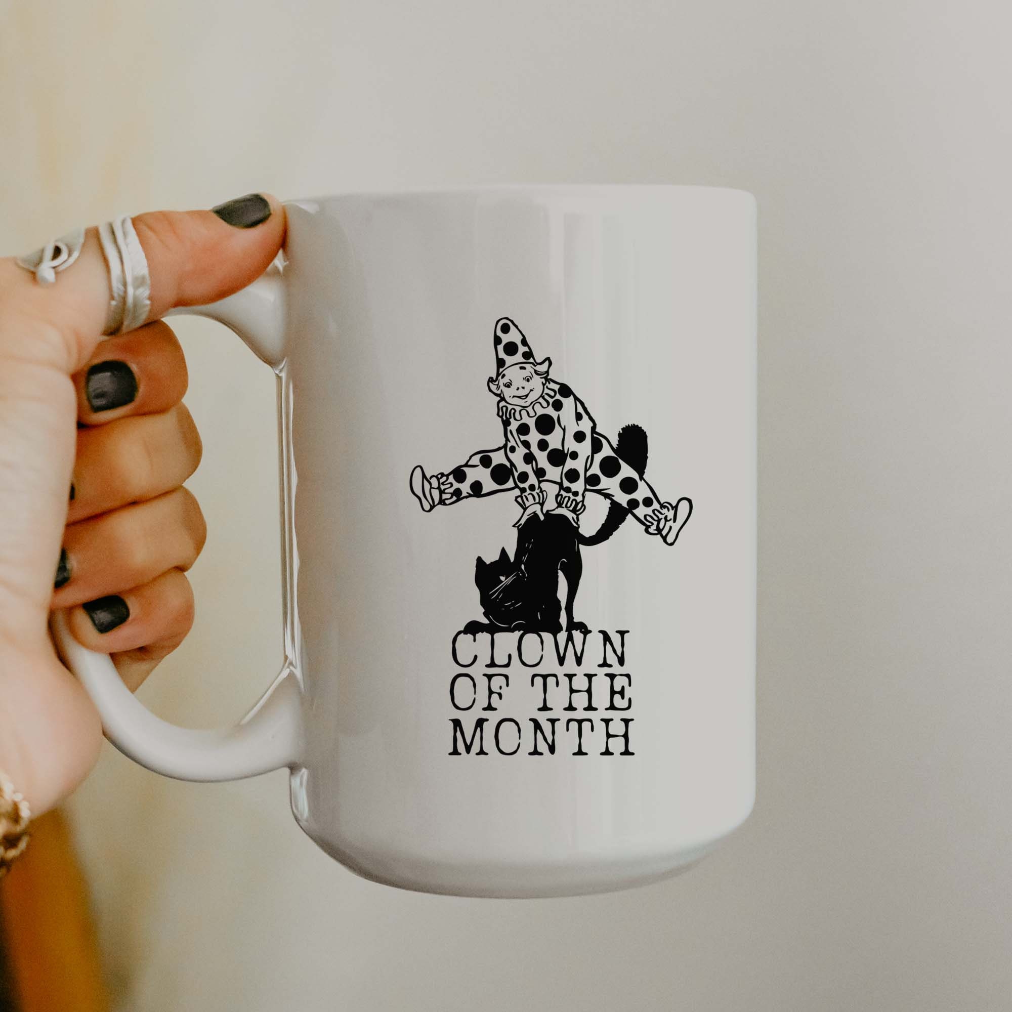 Clown of the Month Mug, Clowncore Aesthetic Cute Mug, Ironic Funny Meme ...