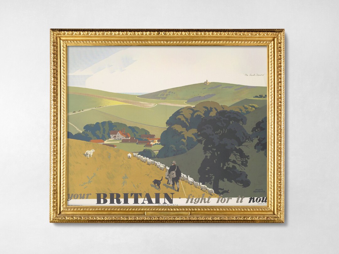 DIGITAL DOWNLOAD - Landscapes Printable, Vintage Wall Art, Britain ...