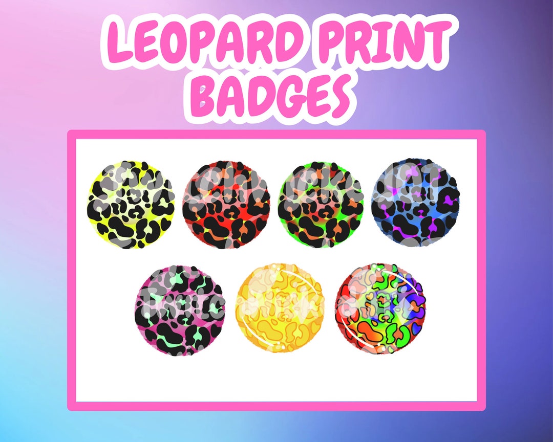 Leopard Print Sub Badges Discord, Twitch, Kick - Etsy