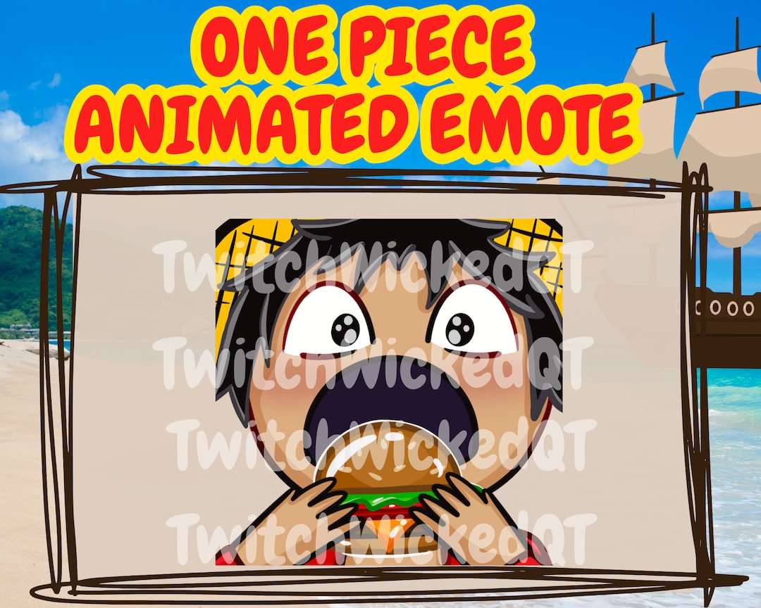 Pirate Crew Animated Luffy Emote | King of the Pirates | Sub Emotes for ...
