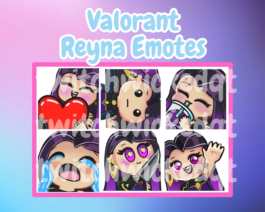 Agent Reyna Valorant Emote Pack for Twitch Discord Kick Stream - Etsy