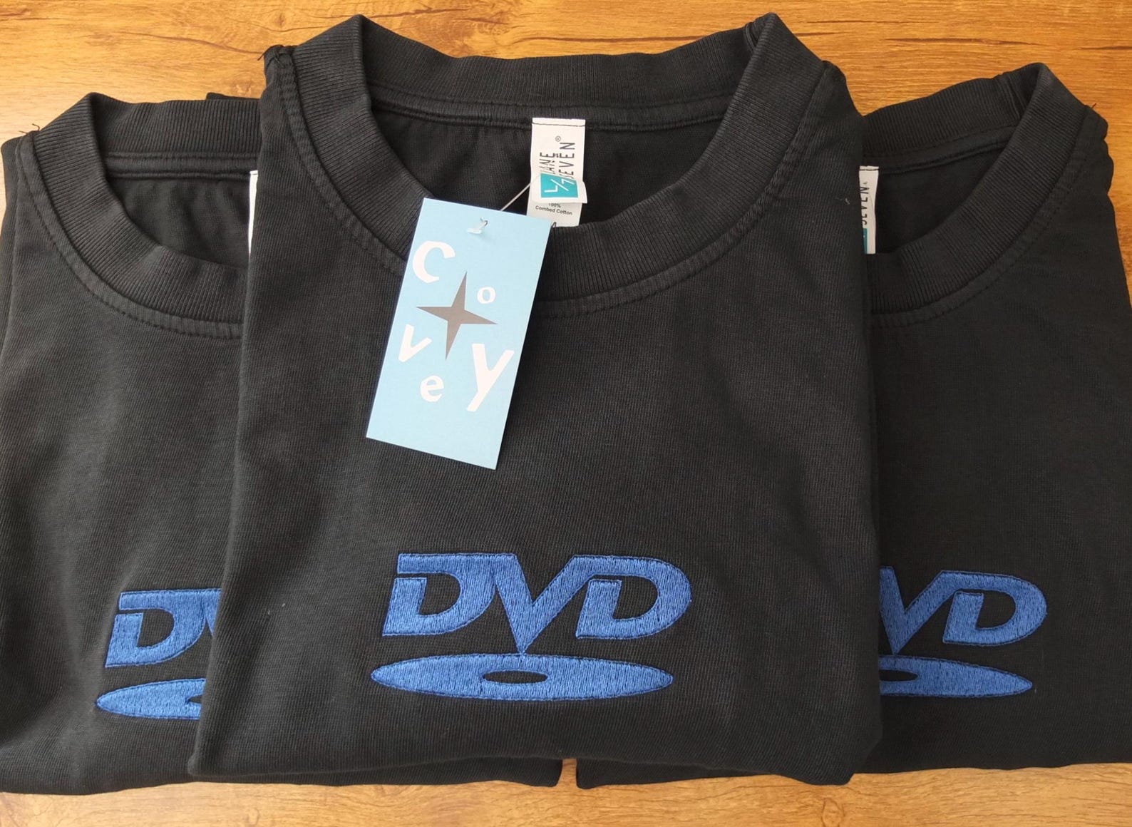 DVD Shirt, DVD Logo T-shirt, 90's Shirt, Vintage Shirt, Embroidered ...