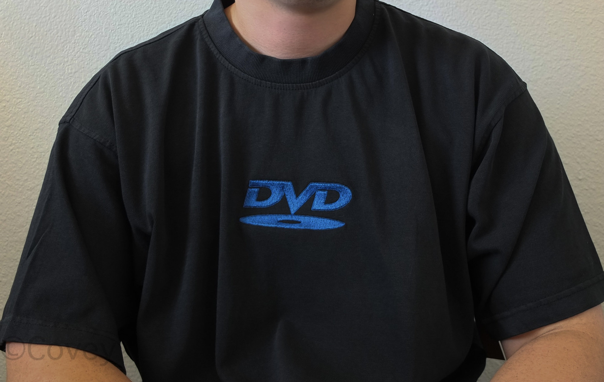 DVD Shirt, DVD Logo T-shirt, 90's Shirt, Vintage Shirt, Embroidered ...