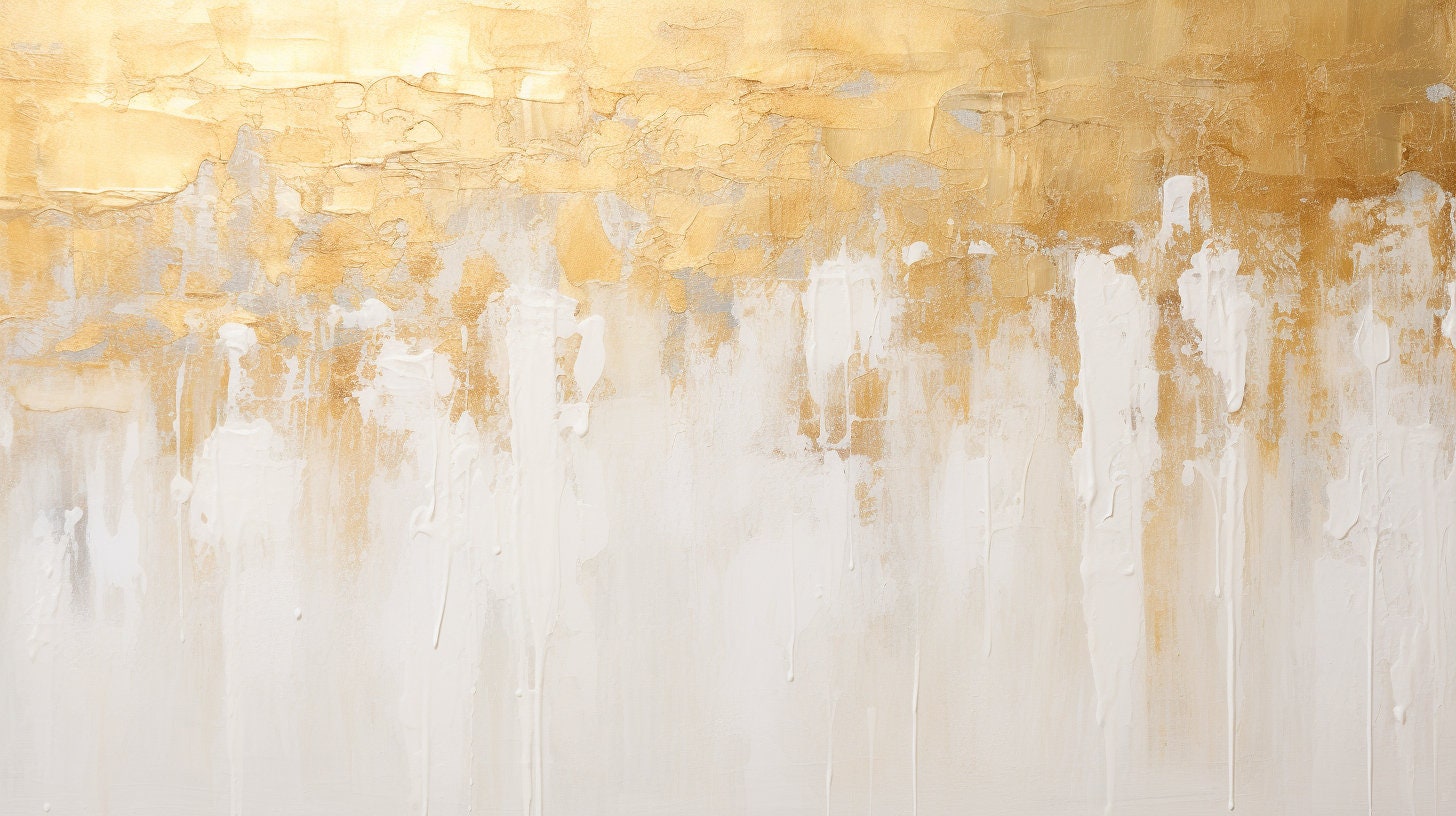Golden Abstract Painting, Abstract Design, Canvas Print, Home Decor ...