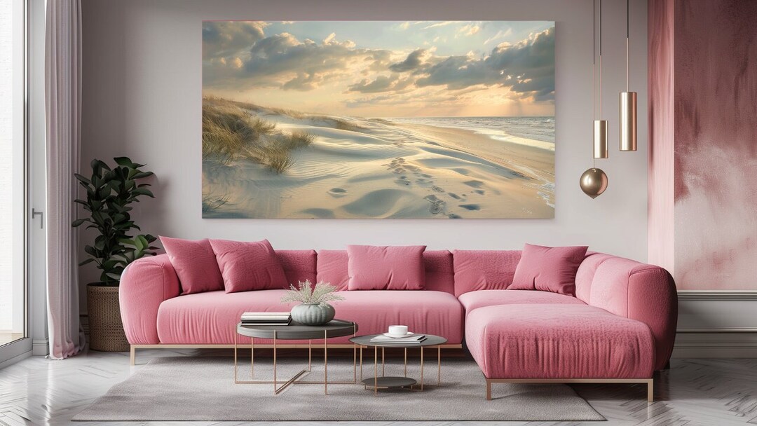 Sand Dunes, Beach, Landscape, Nature Design, Canvas Print, Canvas ...