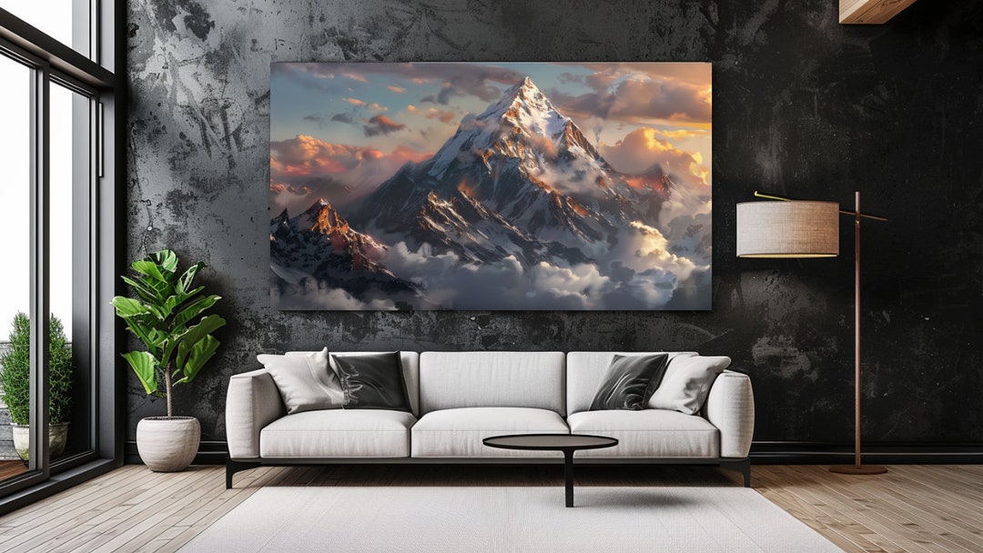 Mount Everest, Mountain, Nature Design, Canvas Print, Canvas Picture ...