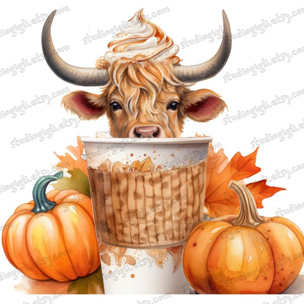 Pumpkin Spice Cow - Etsy
