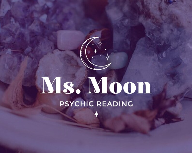 Celestial Logo, Psychic Reading Logo, Editable Logo, DIY Logo, Premade ...