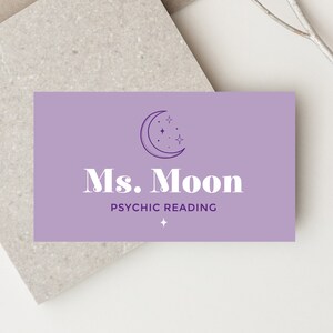 Celestial Logo, Psychic Reading Logo, Editable Logo, DIY Logo, Premade ...