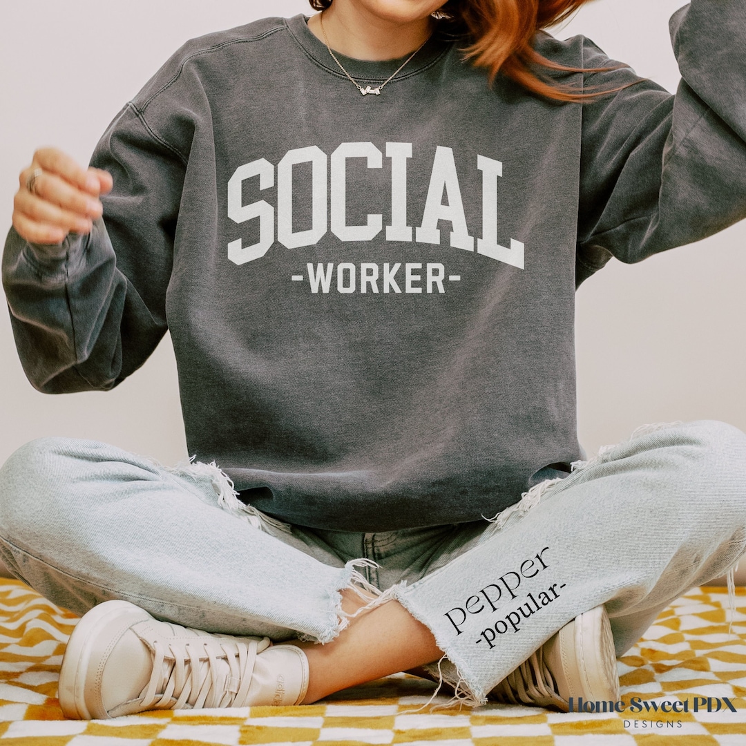 Social Worker Sweatshirt, School Social Worker Shirt, Preppy College ...