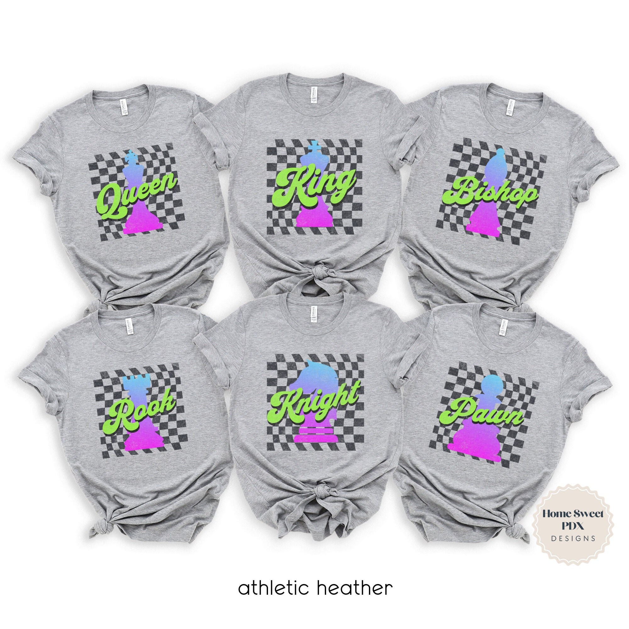 Chess Group Shirt, Matching Family Chess Tshirts, Halloween Costume ...