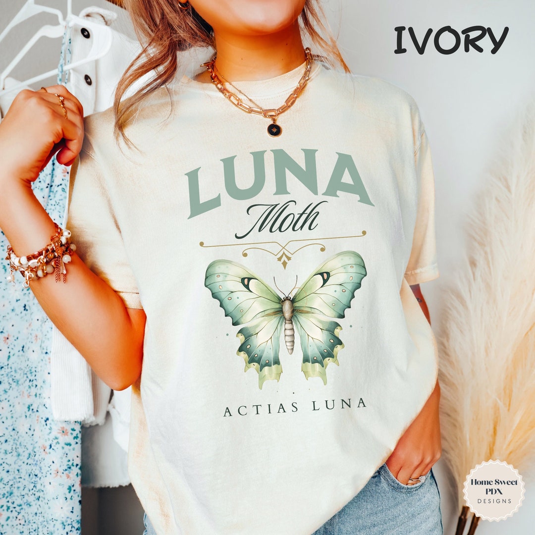 Luna Moth Tshirt, Luna Moth Shirt, Moth Tee, Moth Tshirt, Celestial ...