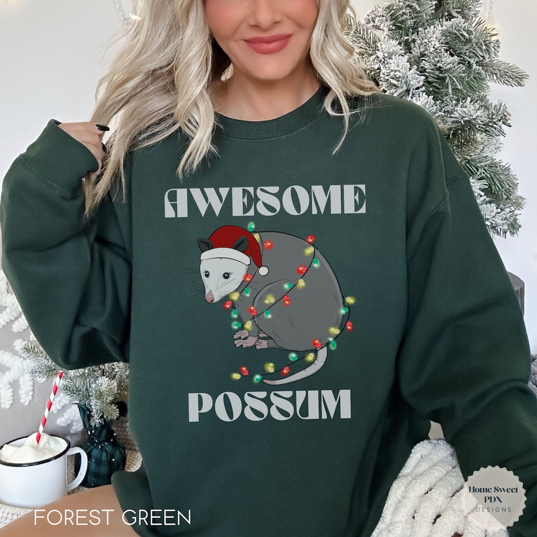 Possum Shirt, Possum Sweashirt, Christmas Possum Shirt, Funny Possum ...