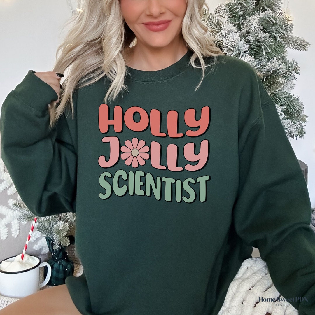 Christmas Scientist Sweatshirt, Christmas Scientist Shirt, Science ...