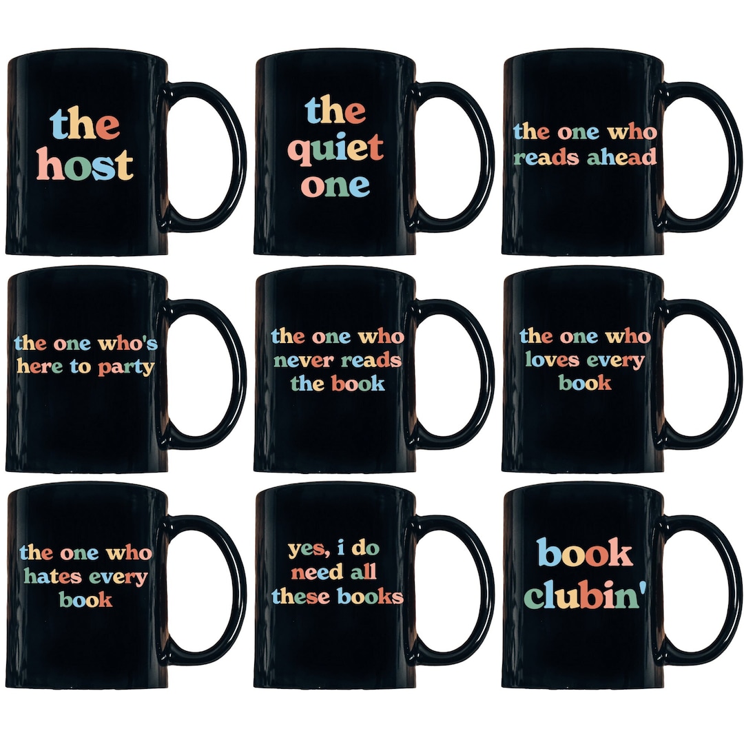 Custom Book Club Mug, Book Club Gift, Book Lover Mug, Book Club Mug ...