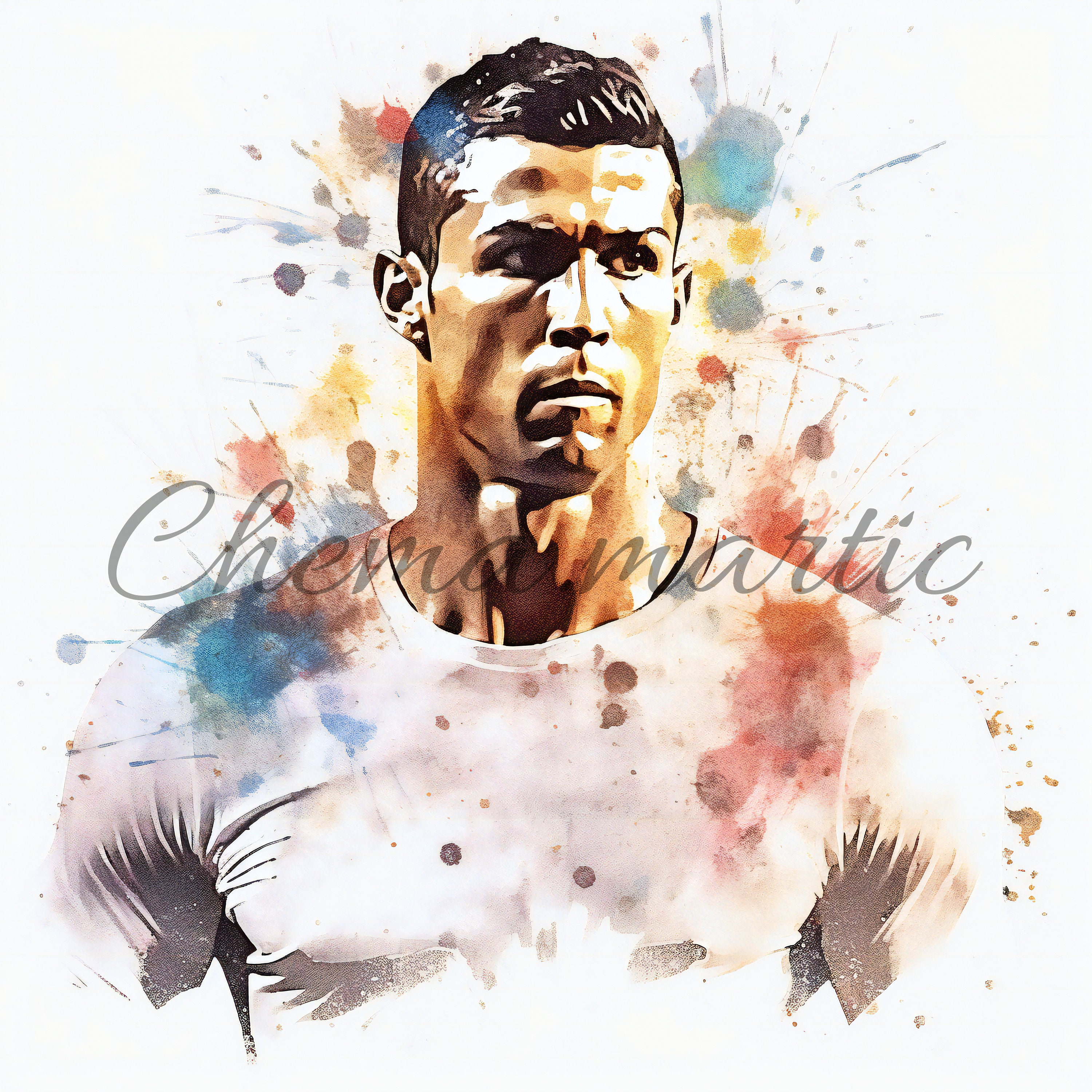 Pack 10 Cristiano Ronaldo Artistic Paintings Images, Clipart, Digital ...