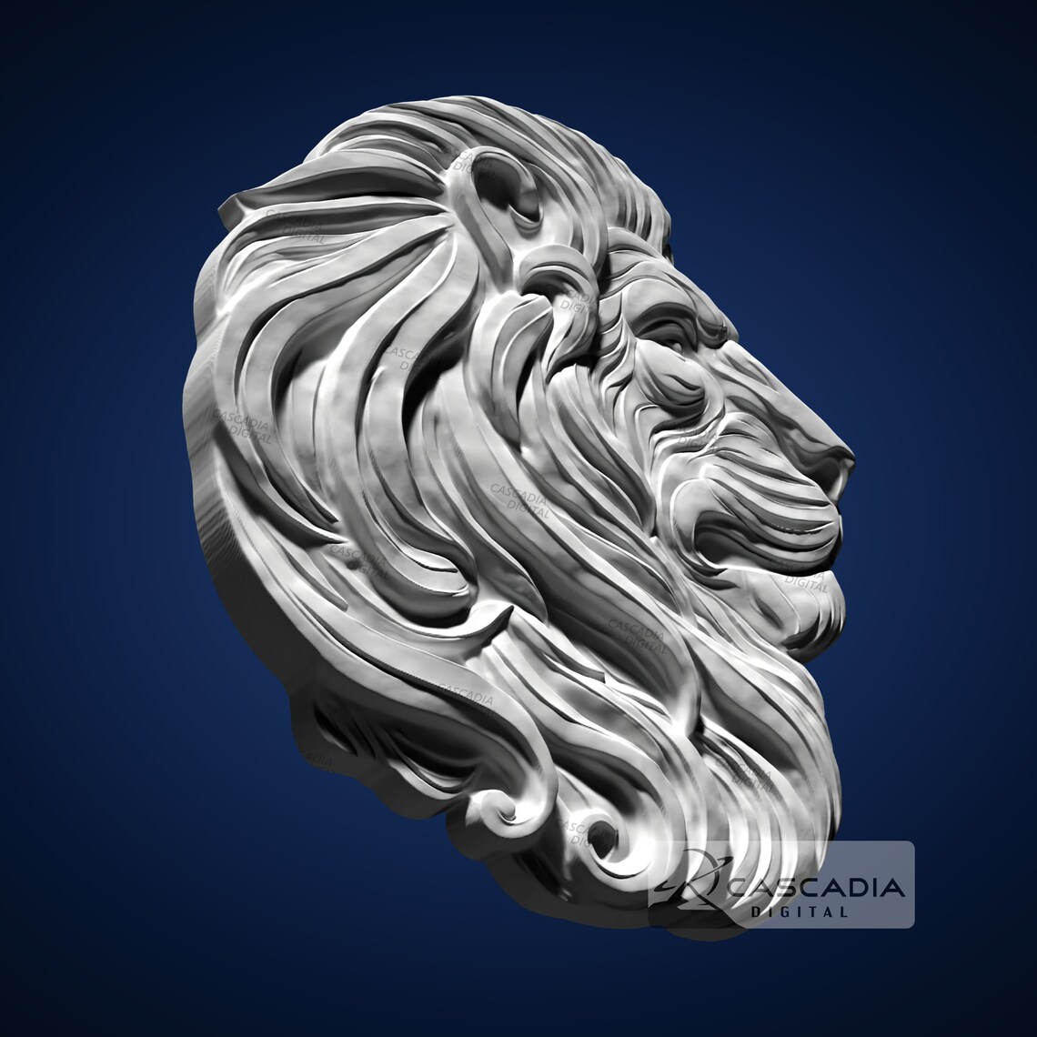 Lion Head - STL Model for CNC Router and 3D Printing - Etsy