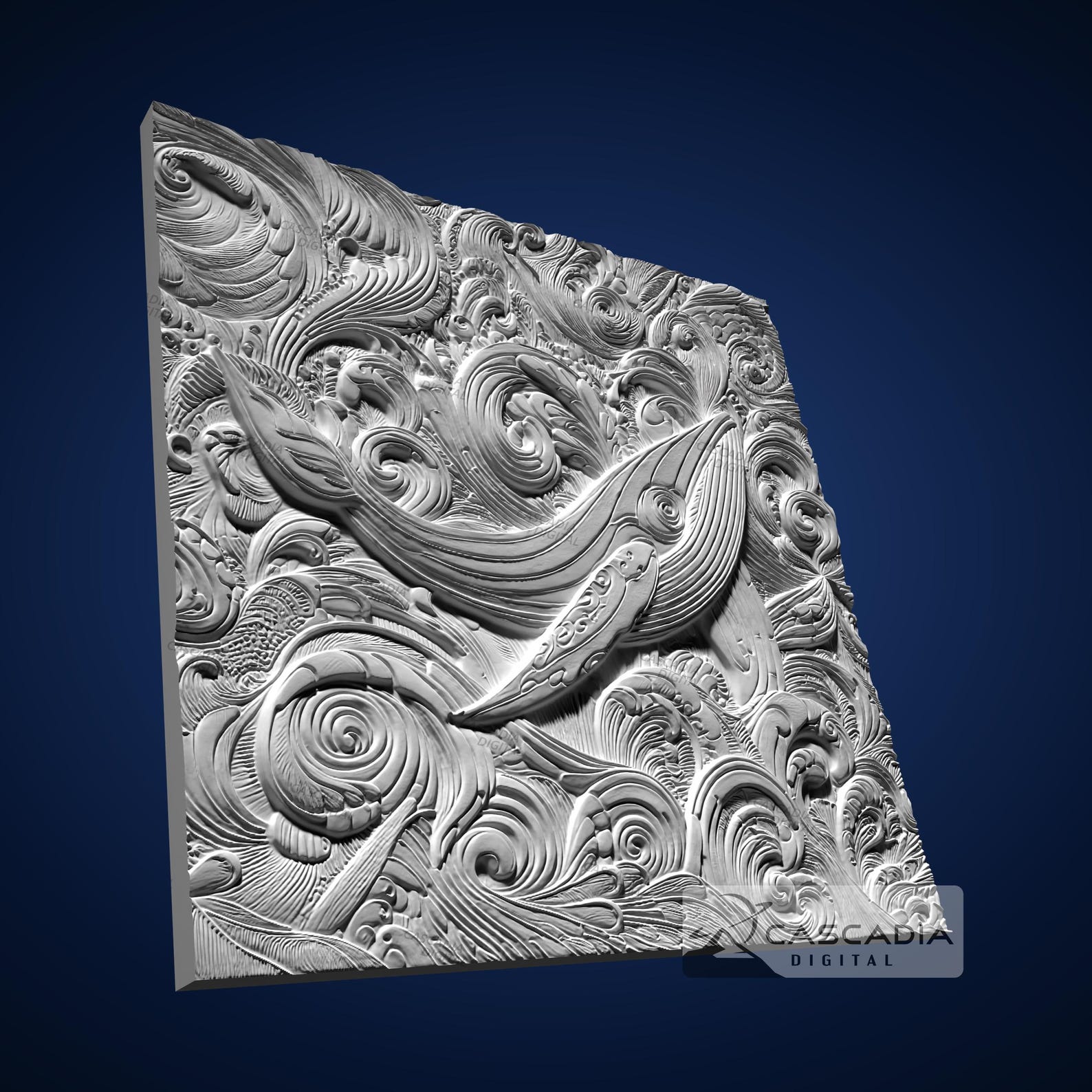 Whale - STL Model for CNC Router and 3D Printing - Etsy