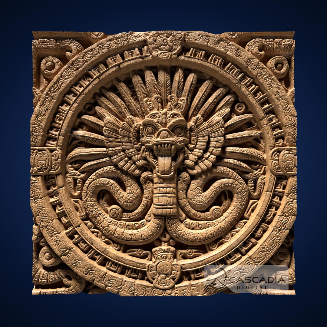 Aztec Mayan - STL Model for CNC Router and 3D Printing - Etsy