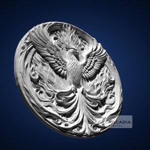 Phoenix Round - STL Model for CNC Router and 3D Printing - Etsy