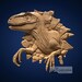 Raptor Breaking Through - STL Model for CNC Router and 3D Printing - Etsy