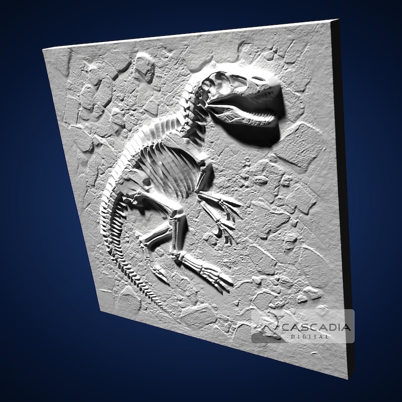 Trex Fossil Full - STL Model for CNC Router and 3D Printing - Etsy