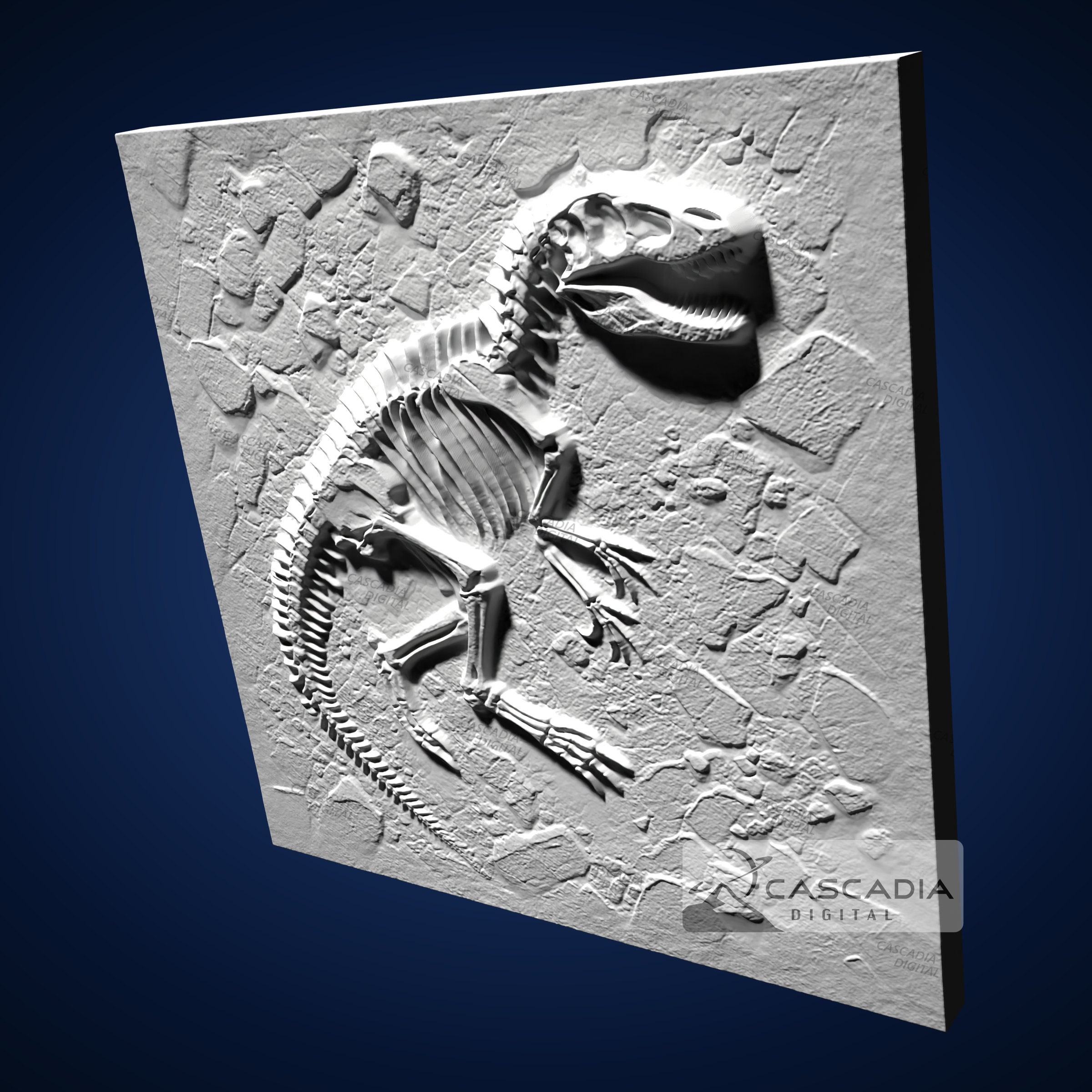 Trex Fossil Full - STL Model for CNC Router and 3D Printing - Etsy