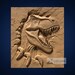 Raptor in Leaves 3D STL File for CNC Router, 3D Print, Casting, Wood ...