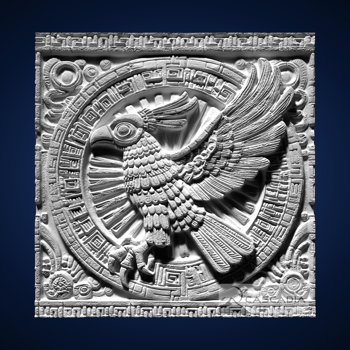 Bird Aztec Mayan - STL Model for CNC Router and 3D Printing - Etsy