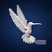 Hummingbird 3D STL File for CNC Router, 3D Print, Casting, Wood Carving ...