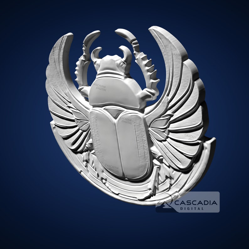 Scarab Egyptian - STL Model for CNC Router and 3D Printing - Etsy