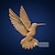 Hummingbird 3D STL File for CNC Router, 3D Print, Casting, Wood Carving ...