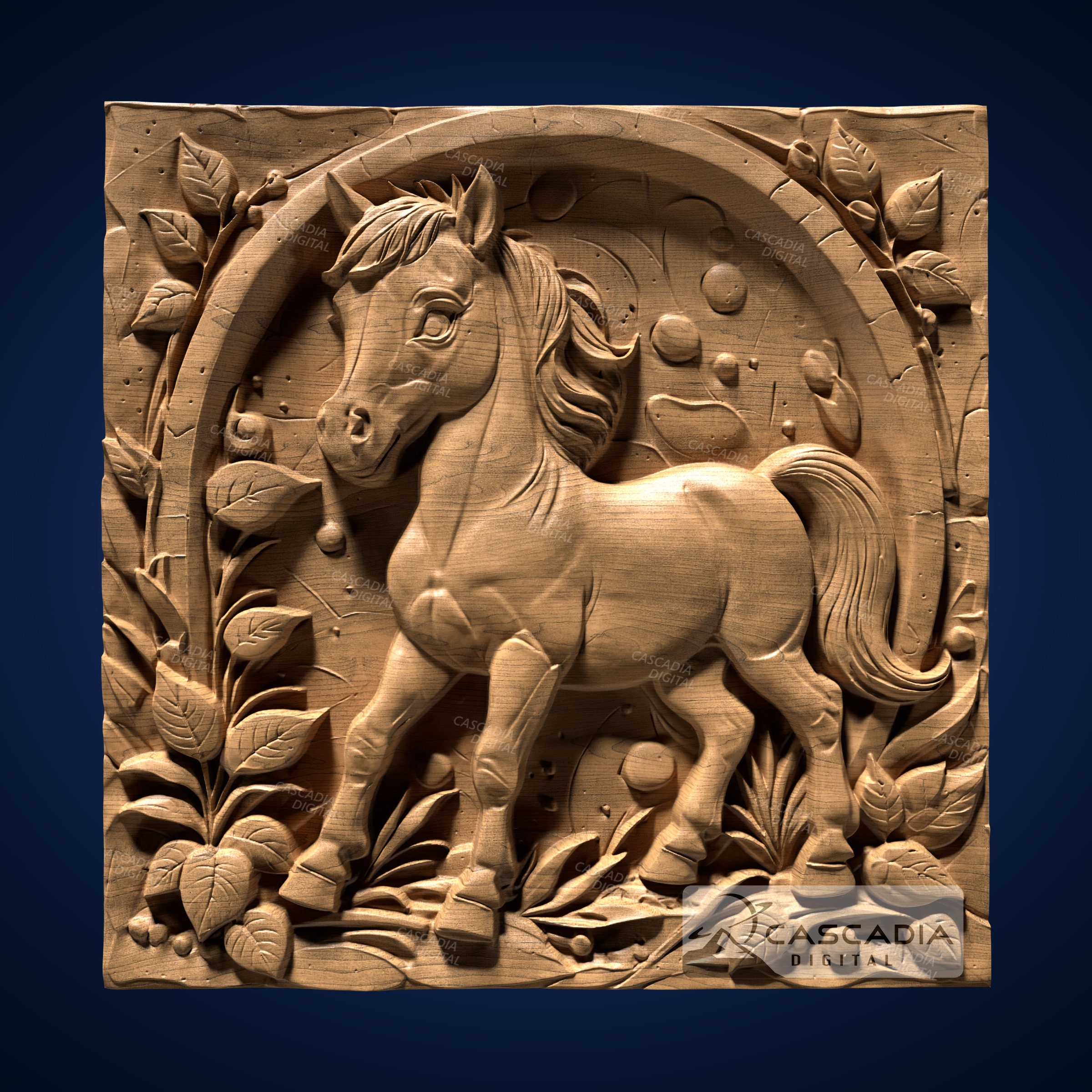 Cute Pony Horse Foal 3D STL File for CNC Router, 3D Print, Casting ...