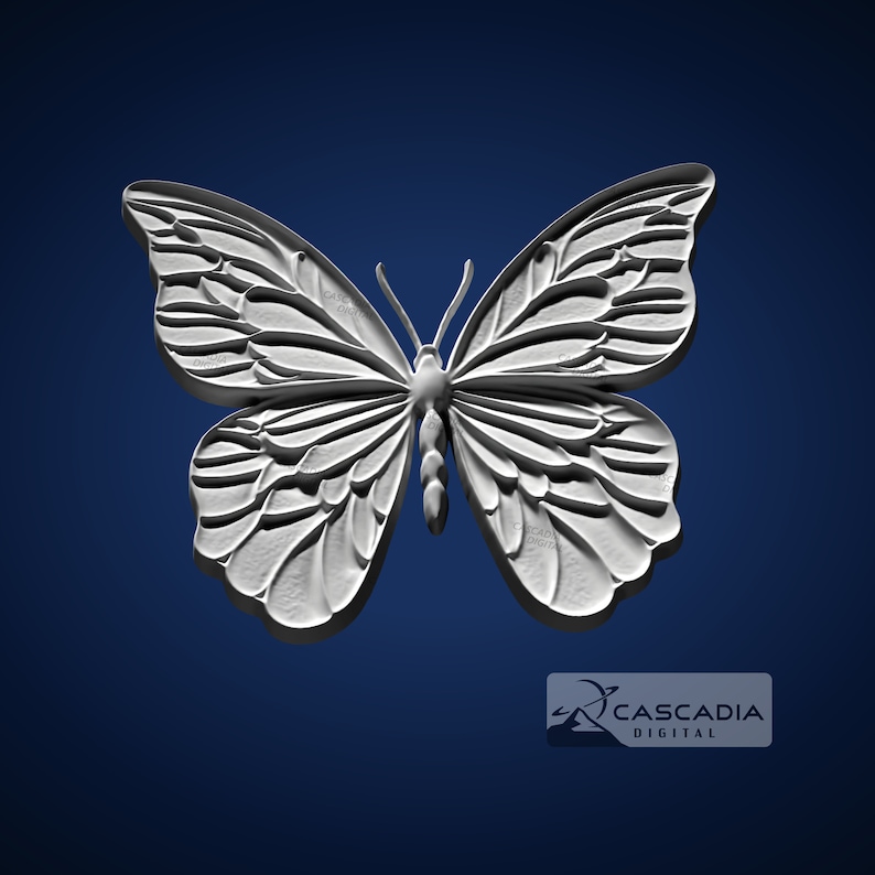 Butterfly - STL Model for CNC Router and 3D Printing - Etsy