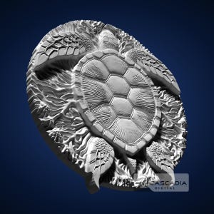 Sea Turtle Round - STL Model for CNC Router and 3D Printing - Etsy
