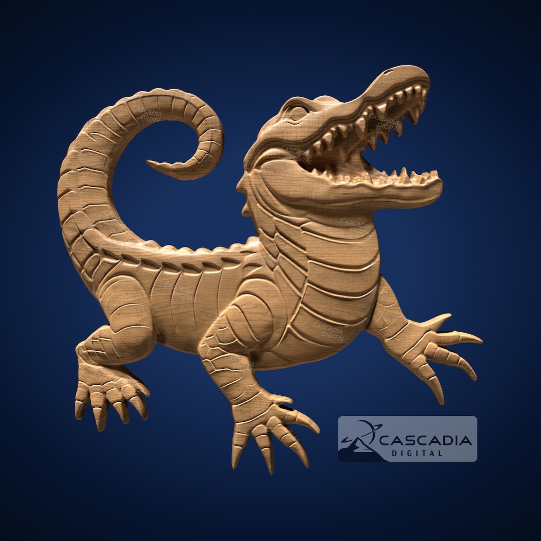 Gator - STL Model for CNC Router and 3D Printing - Etsy