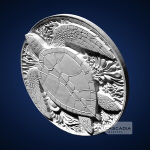 Sea Turtle Round 3D STL File for CNC Router, 3D Print, Casting, Wood ...