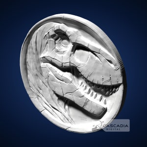 Trex Round 3D STL File for CNC Router, 3D Print, Casting, Wood Carving ...