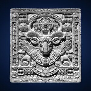Deer Aztec 3D STL File for CNC Router, 3D Print, Casting, Wood Carving ...