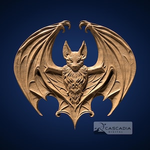 Bat - STL Model for CNC Router and 3D Printing - Etsy