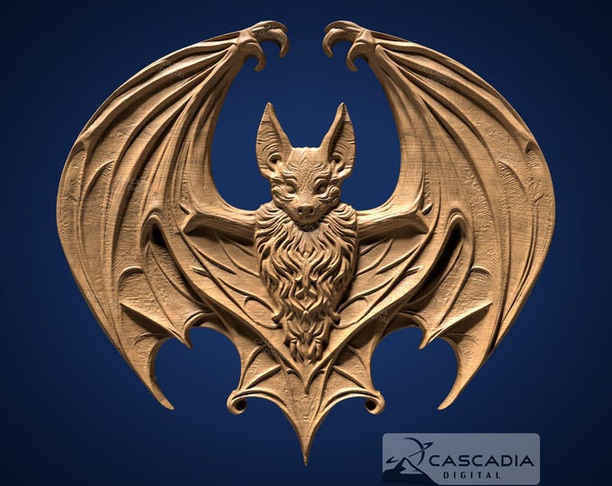 Bat - STL Model for CNC Router and 3D Printing - Etsy