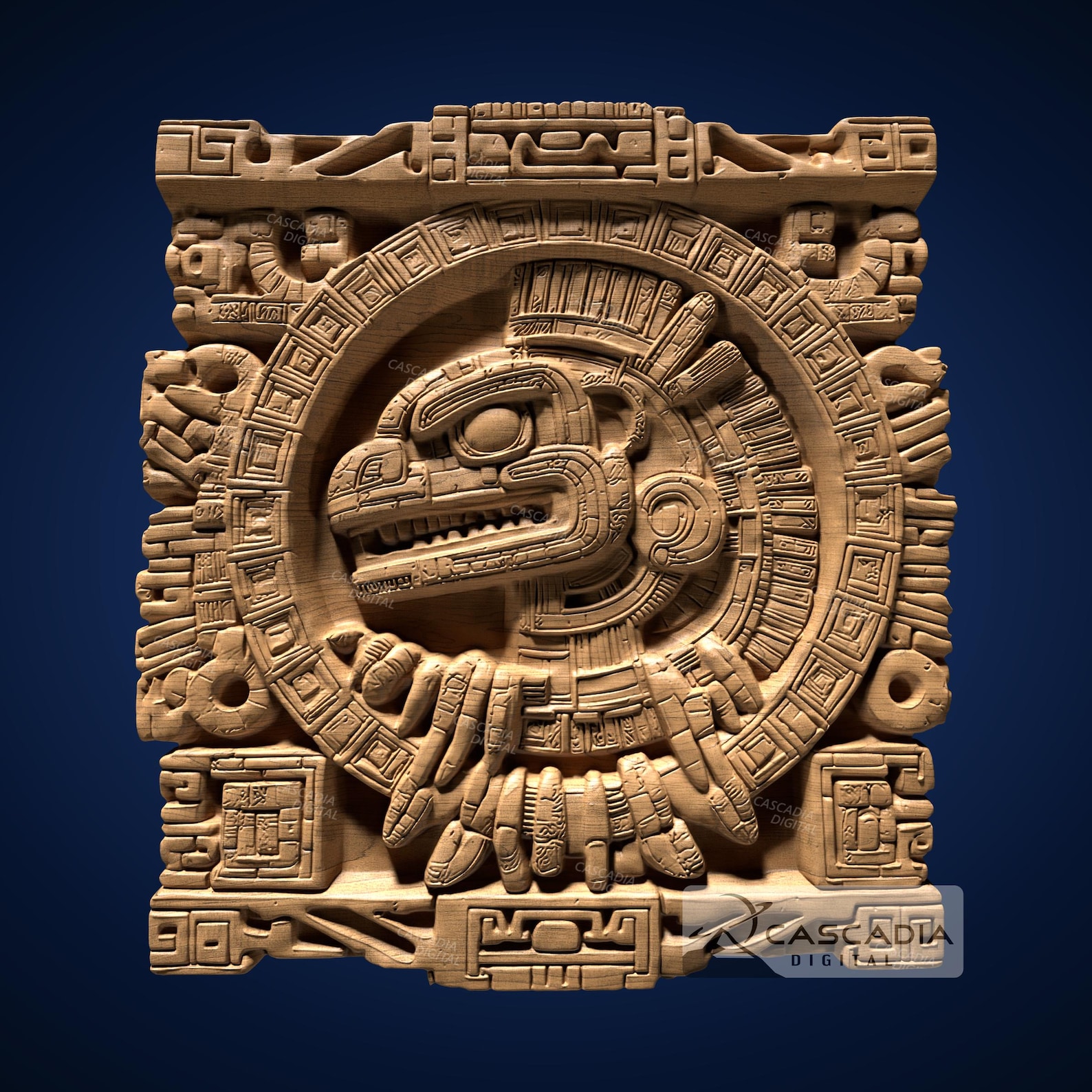 Lizard Aztec - STL Model for CNC Router and 3D Printing - Etsy
