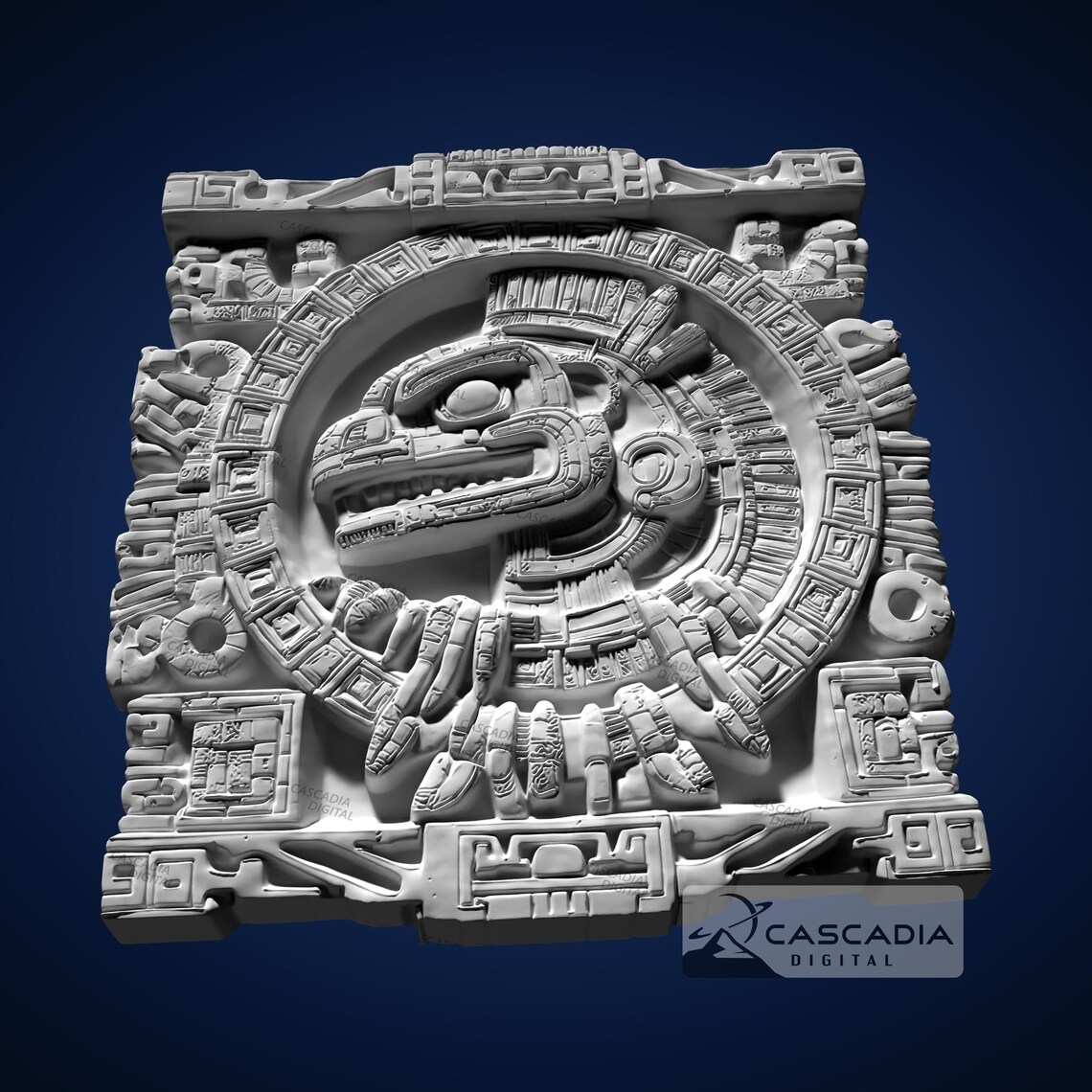 Lizard Aztec - STL Model for CNC Router and 3D Printing - Etsy