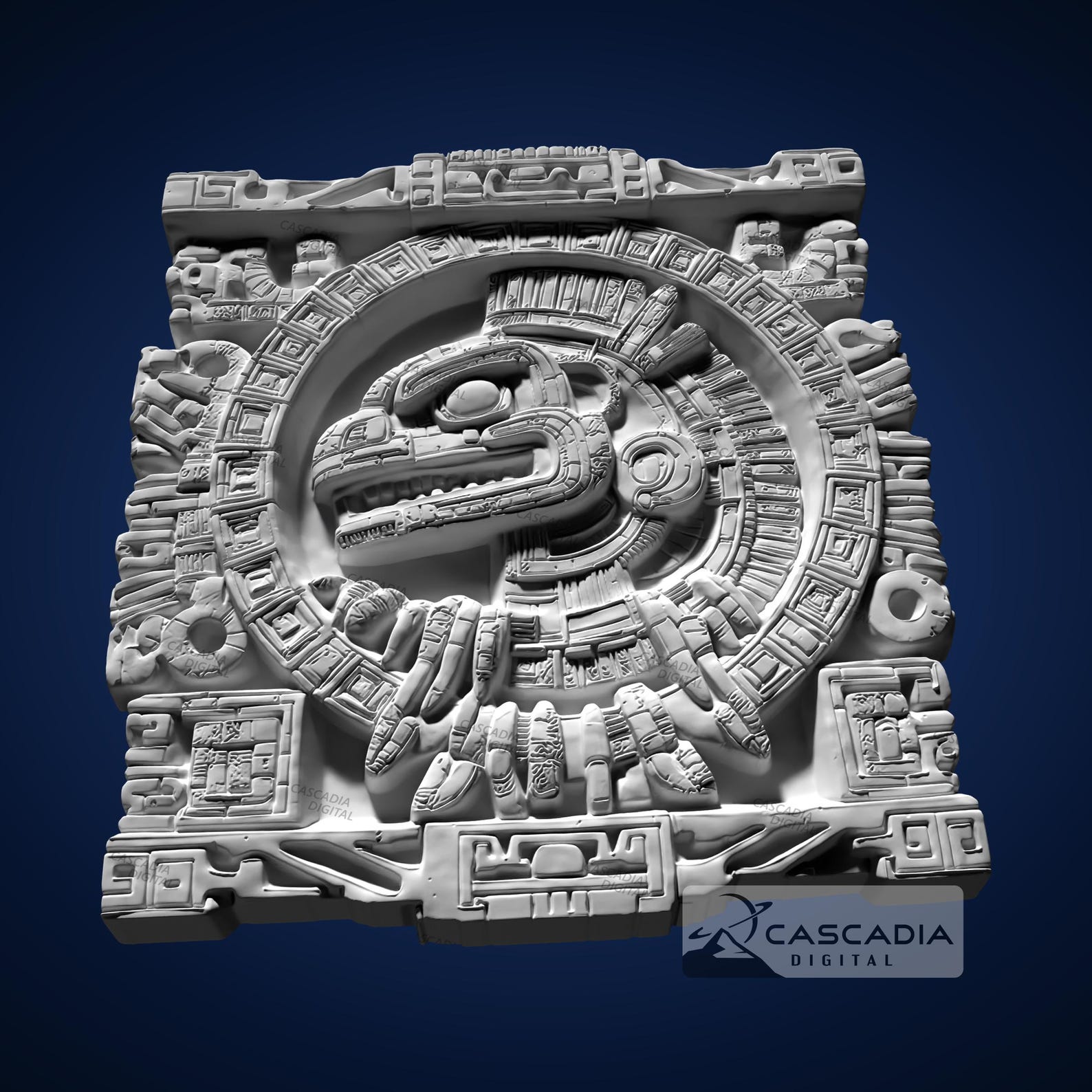 Lizard Aztec - STL Model for CNC Router and 3D Printing - Etsy