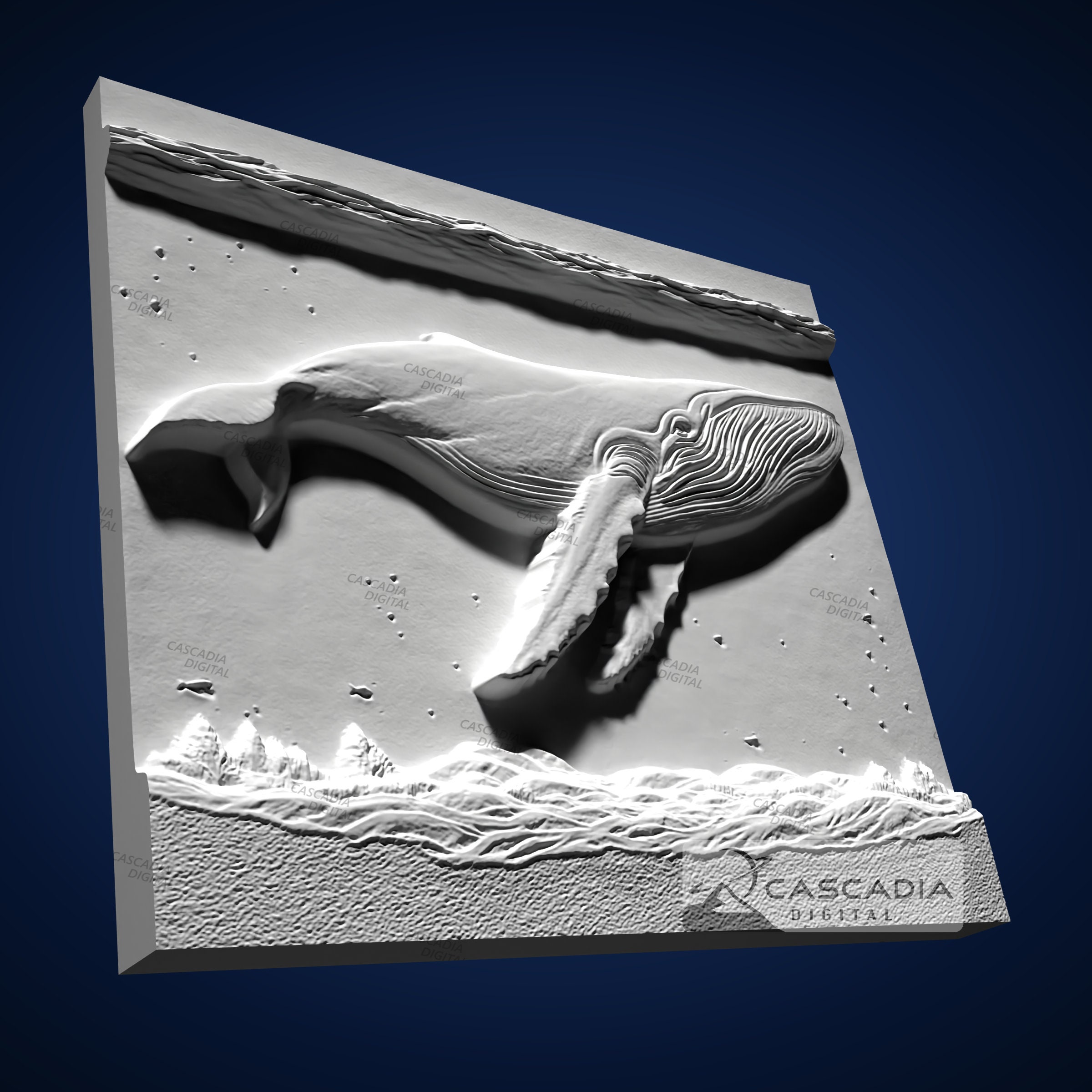 Blue Whale - STL Model for CNC Router and 3D Printing - Etsy Canada