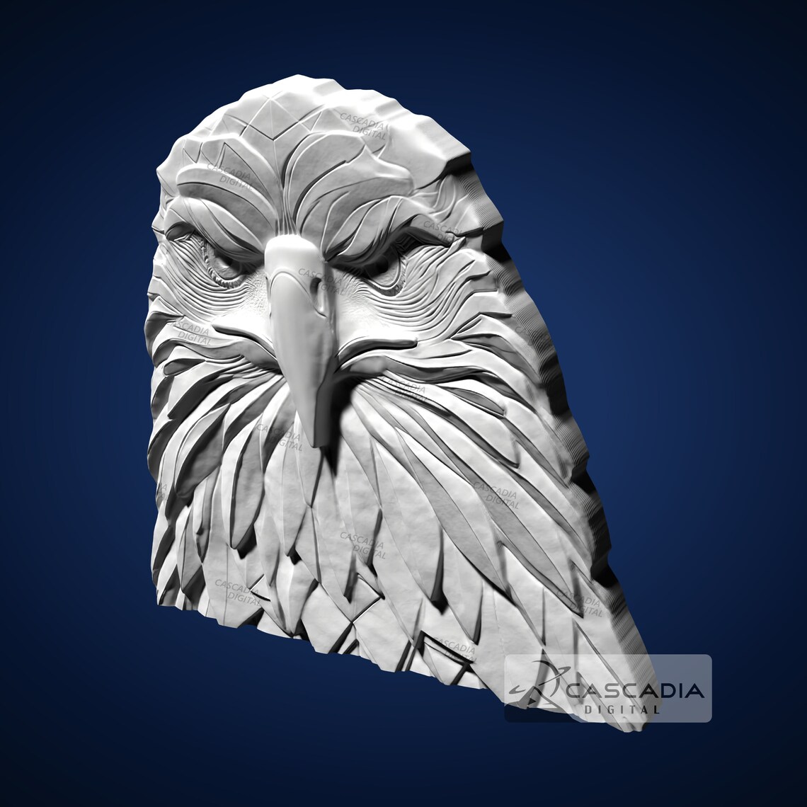 Bald Eagle Head - STL Model for CNC Router and 3D Printing - Etsy