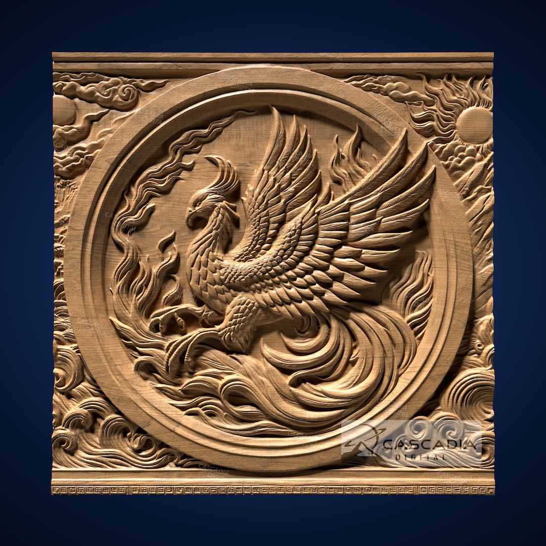 Phoenix - STL Model for CNC Router and 3D Printing - Etsy